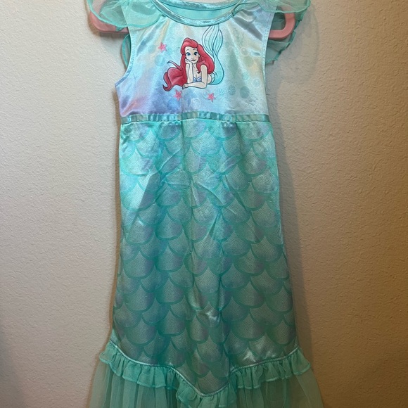 Disney | Pajamas | Disney Princess Teal Pj Dress For Kids | Poshmark